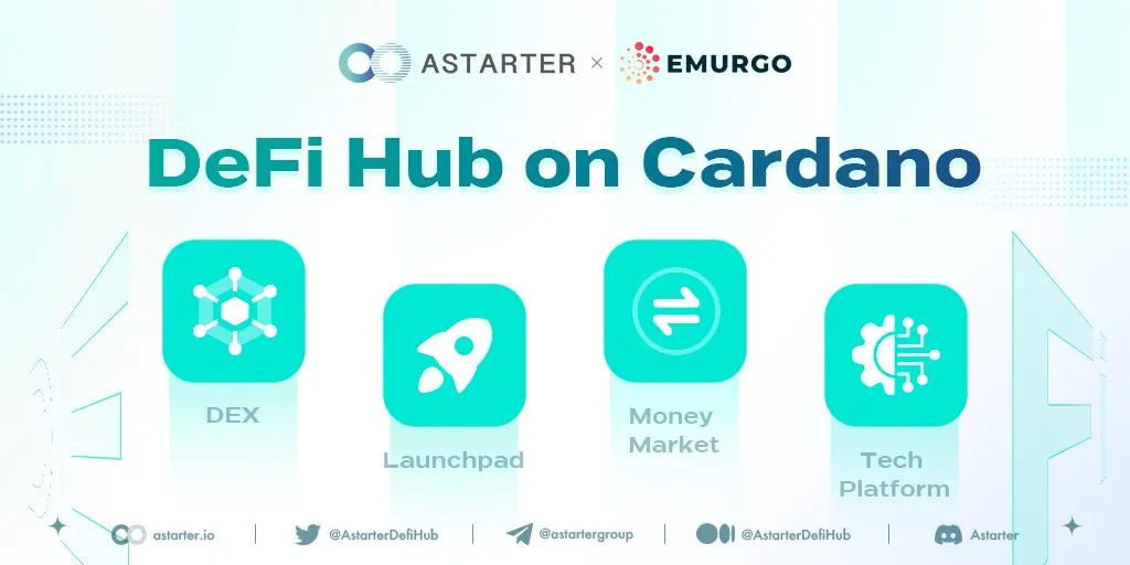 Cardano dự kiến ra mắt nền tảng DeFi Astarter, hậu thuẫn bởi Adaverse và EMURGO