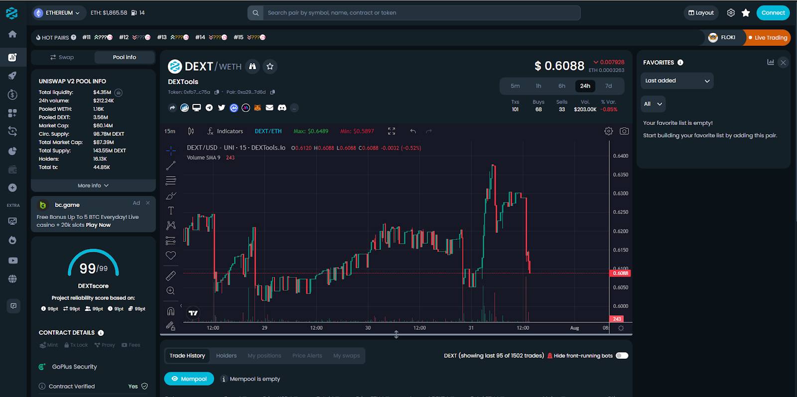 DEXTools (DEXT) là gì? - Phân tích số liệu DEX trên nhiều blockchain