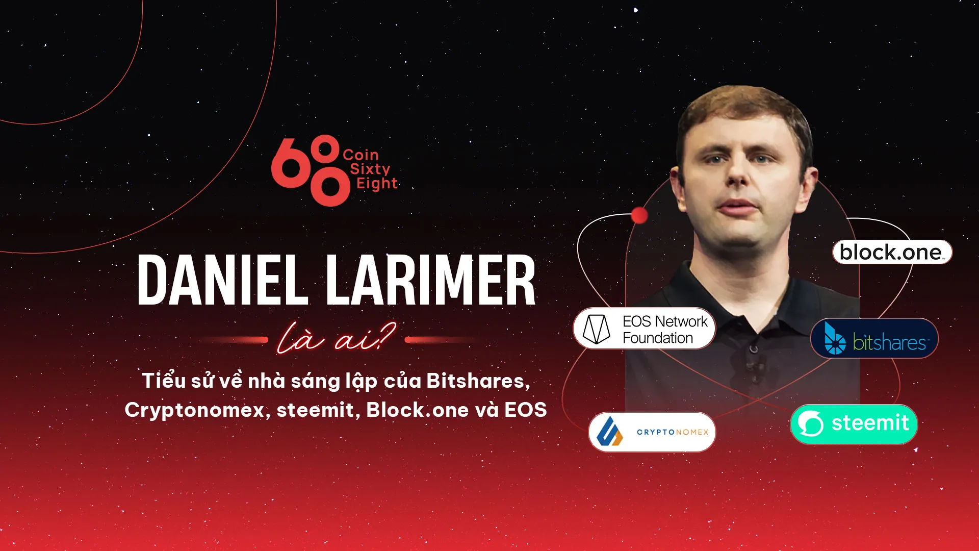 Dan Larimer là ai? Tiểu sử nhà sáng lập Bitshares, Block.one