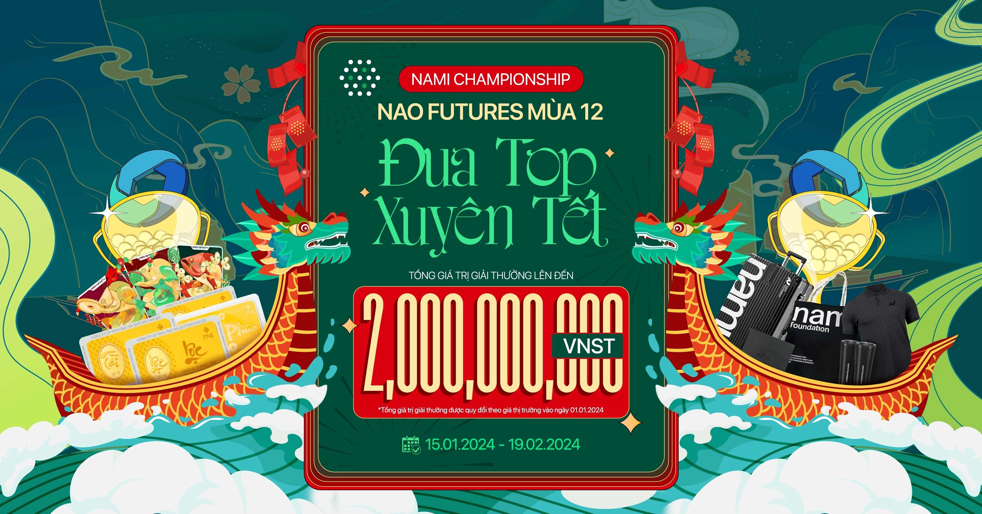 Nami Exchange khởi động chuỗi sự kiện Tết Nguyên Đán “Xuân Nami” với tổng thưởng hơn 2 tỷ đồng