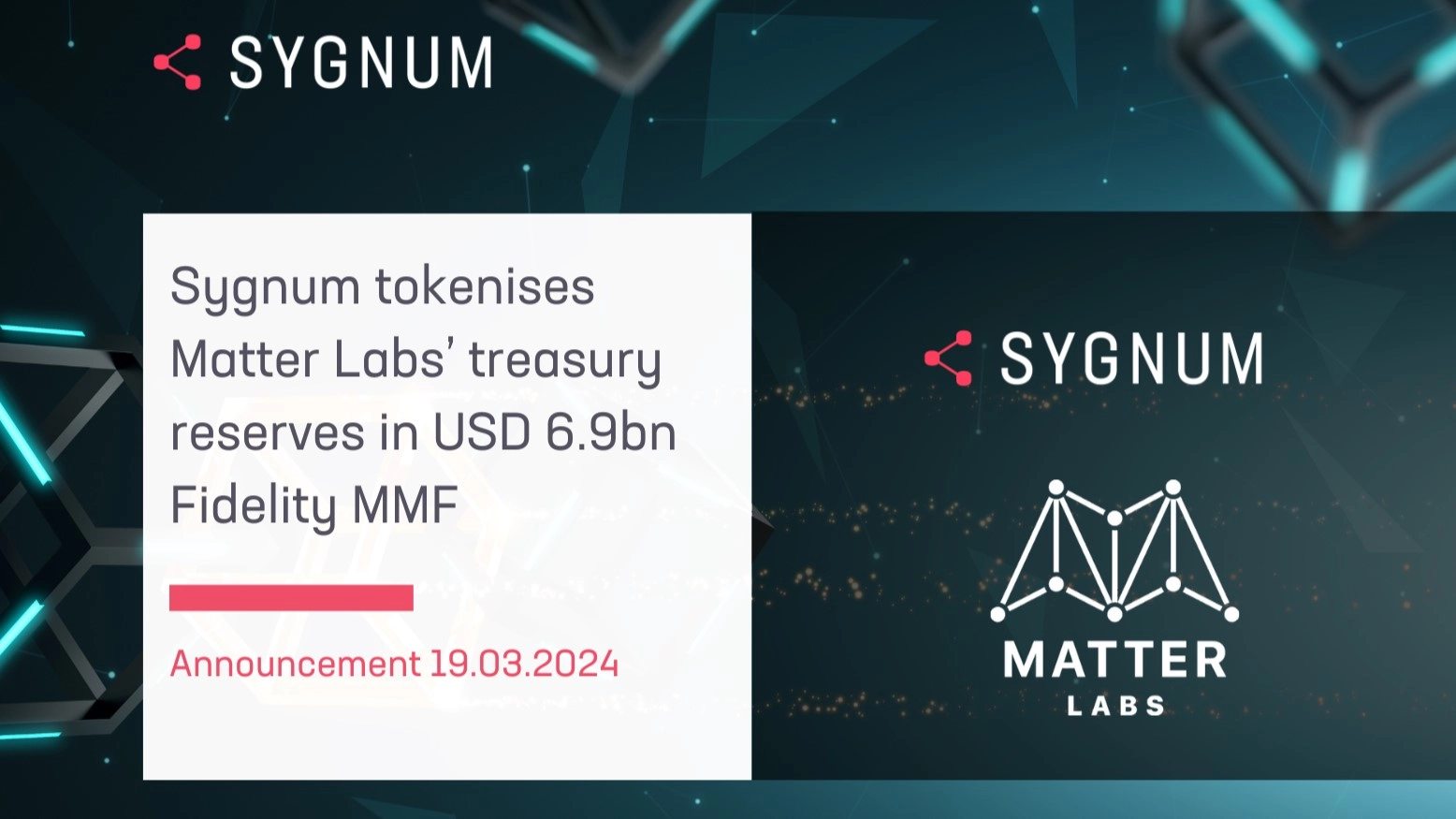 Matter Labs hợp tác ngân hàng Sygnum để token hóa 50 triệu USD dự trữ ...