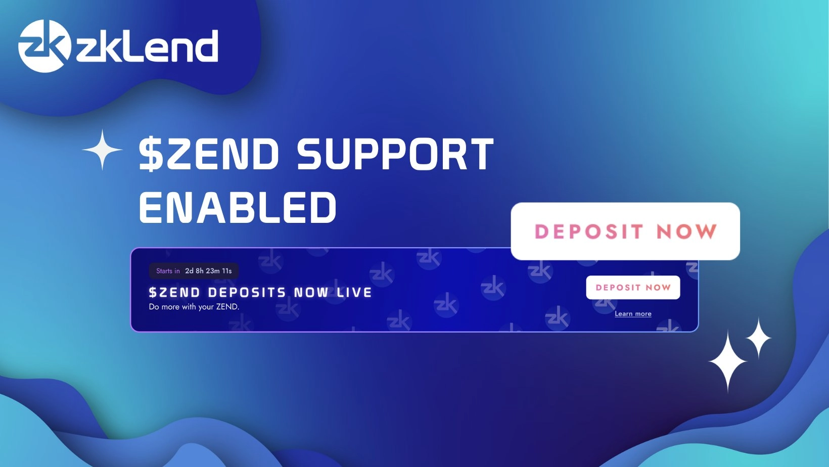 zkLend mở chiến dịch nạp ZEND