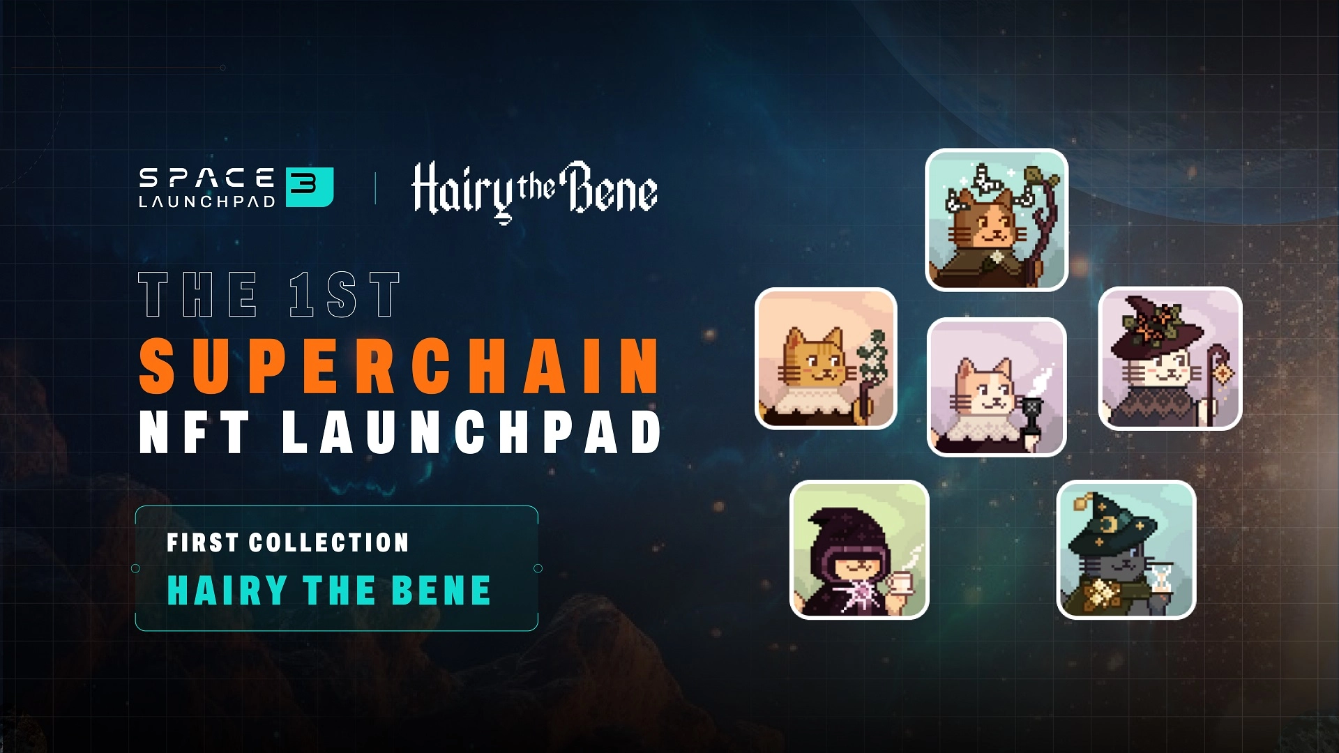 Space3 triển khai nền tảng launchpad, dự án đầu tiên là HAIRY NFT trên Ancient8