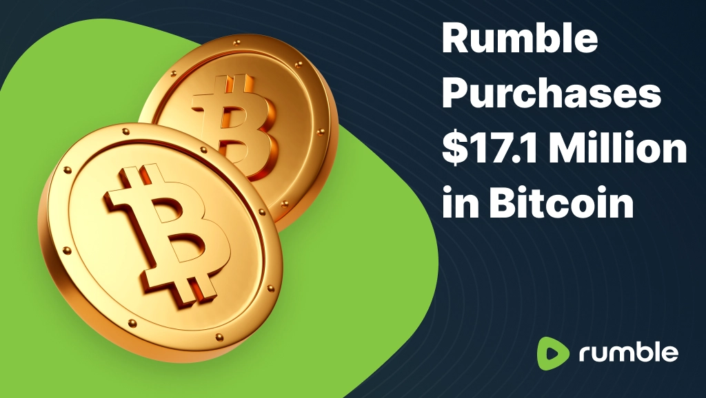 Rumble chi 17,1 triệu USD để mua thêm 118 Bitcoin