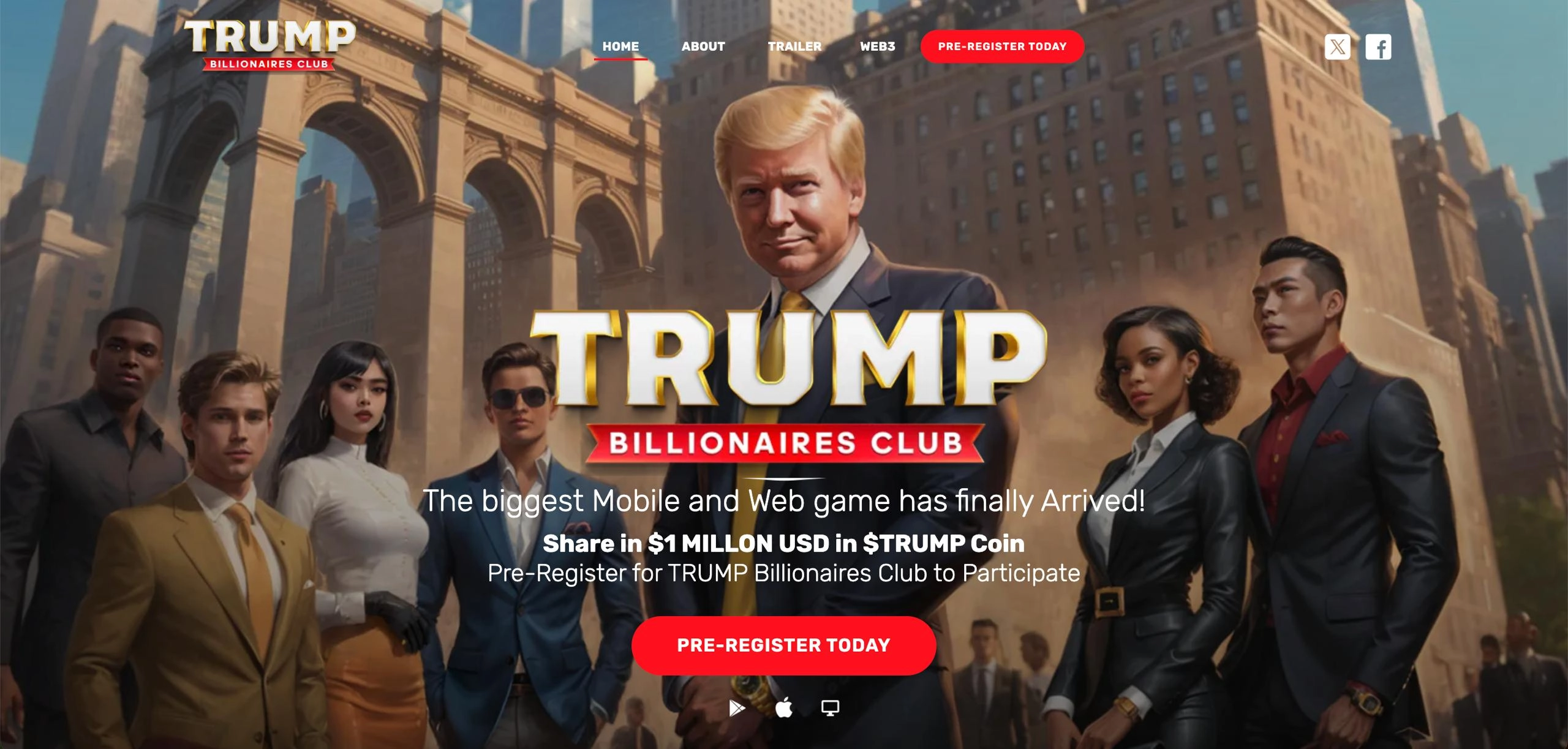 Tựa game Trump Billionaires Club chuẩn bị ra mắt cuối tháng 12, tích ...