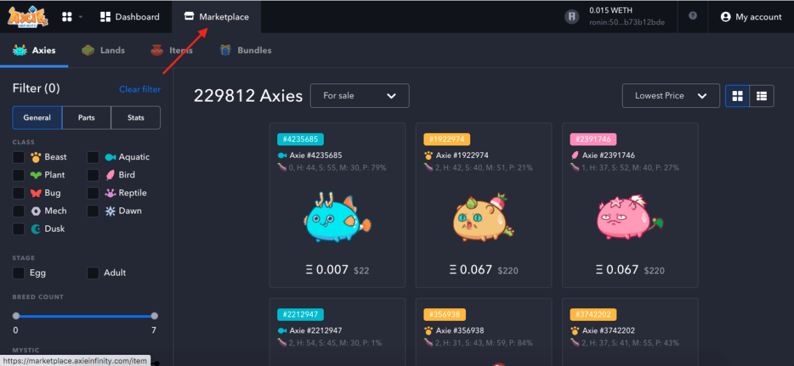 Hướng dẫn build team trong Axie Infinity dành cho người mới