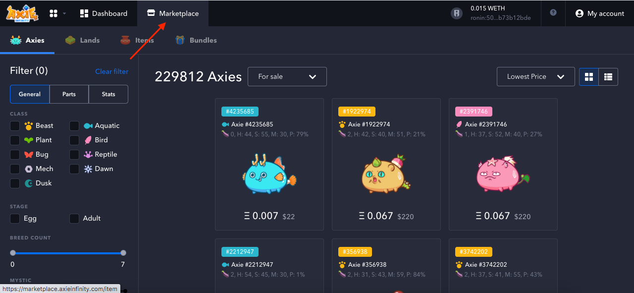 Hướng dẫn build team trong Axie Infinity dành cho người mới