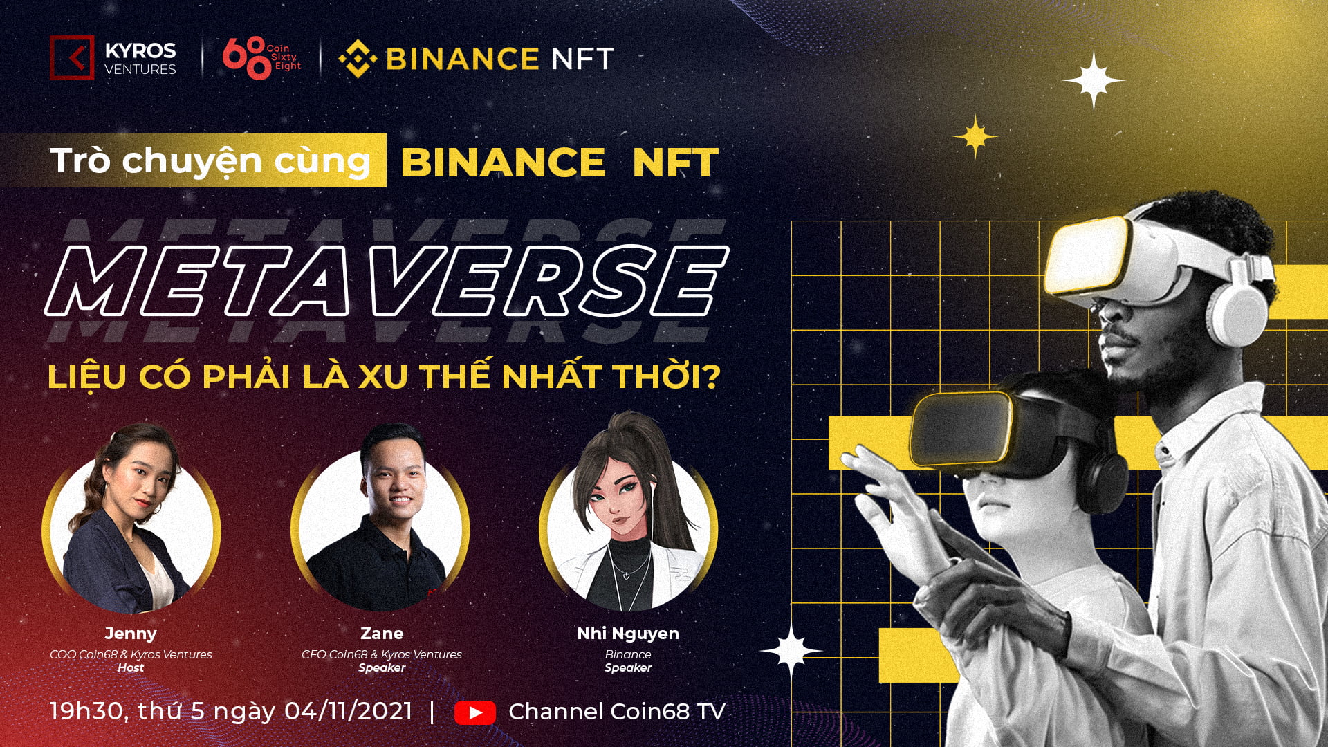 [LIVE] Trò chuyện cùng Binance NFT – Metaverse liệu có phải là xu thế ...