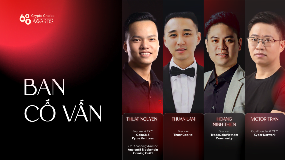 Giới thiệu Ban Cố vấn Coin68 Crypto Choice Award 2022