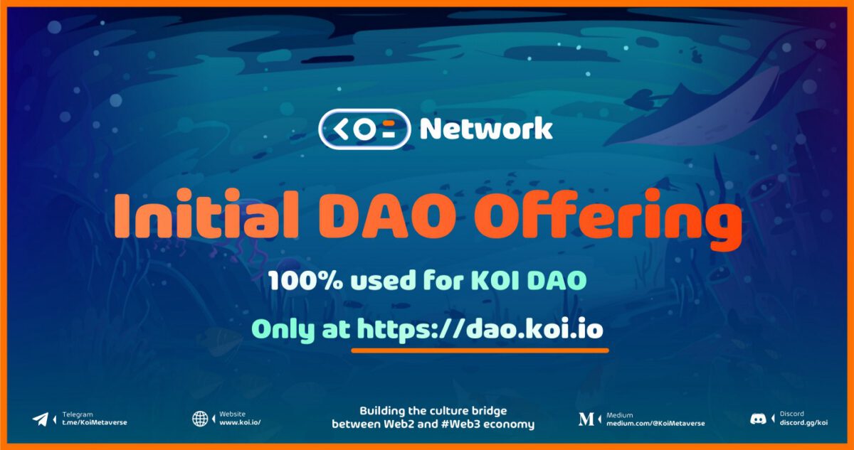 Dự án metaverse tiềm năng Koi Network (KOI) chính thức thông báo IDO