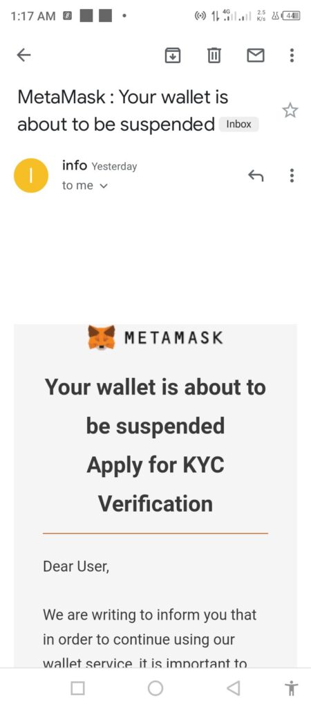 MetaMask cảnh báo về hình thức lừa đảo mới qua email