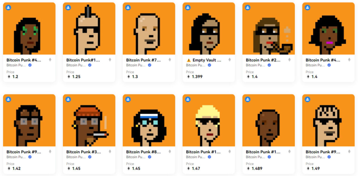 OKX marketplace niêm yết Bitcoin Ordinals NFT đầu tiên