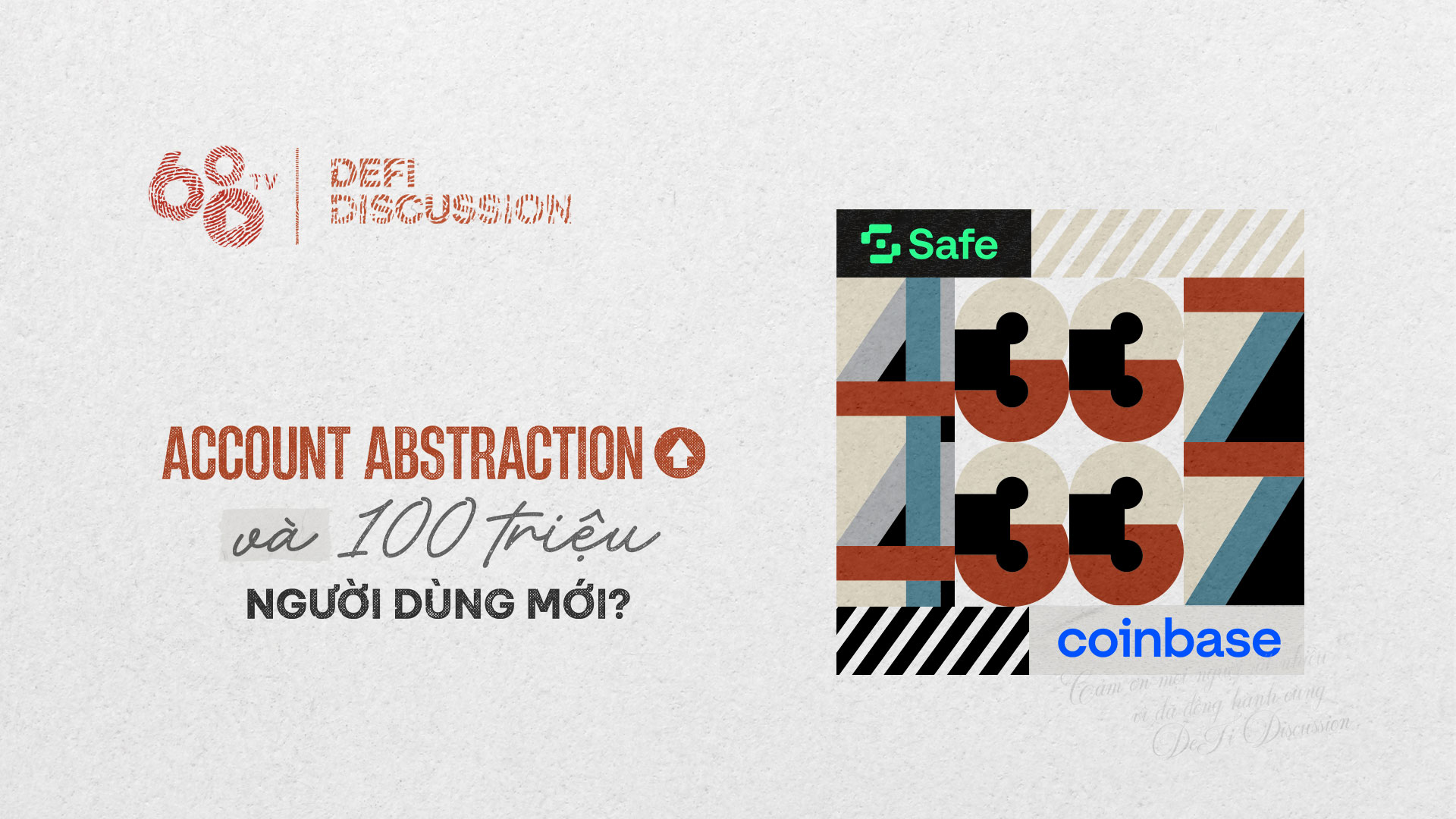 DeFi Discussion ep.88: Chuyện trò về Account Abtraction và 100 triệu ...